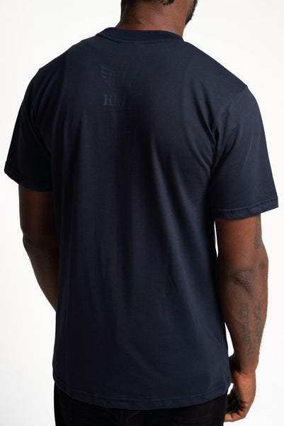 HNF MIDNIGHT BLUE TSHIRT – Hustlers Never Fold