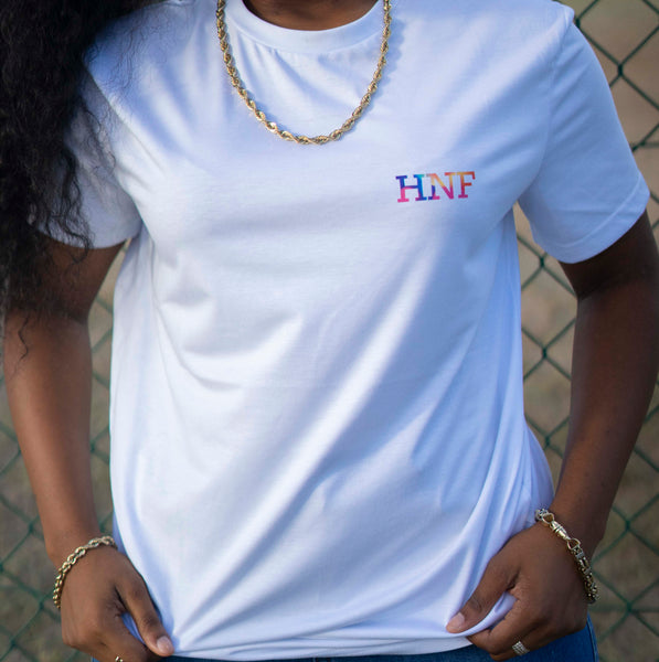 HNF Small Logo Colorful T-shirt – Hustlers Never Fold